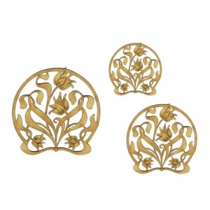 Art Deco & Nouveau Wood Shape - Floral Ornament Style 25